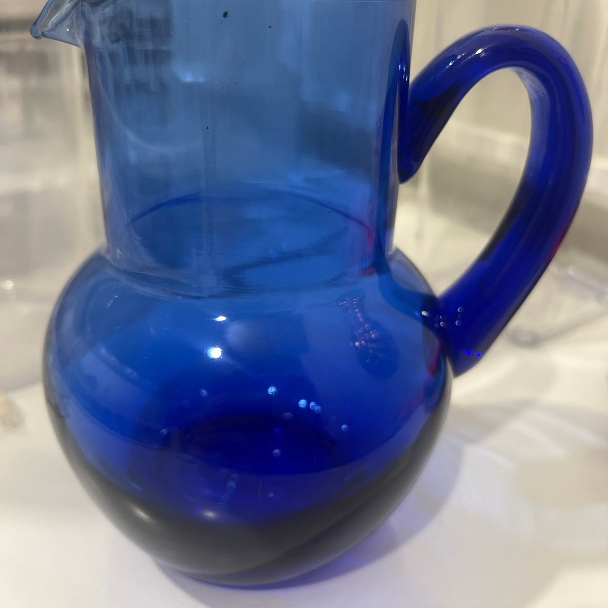 Cobalt blue glass pitcher – Spoons Kitchen Exchange